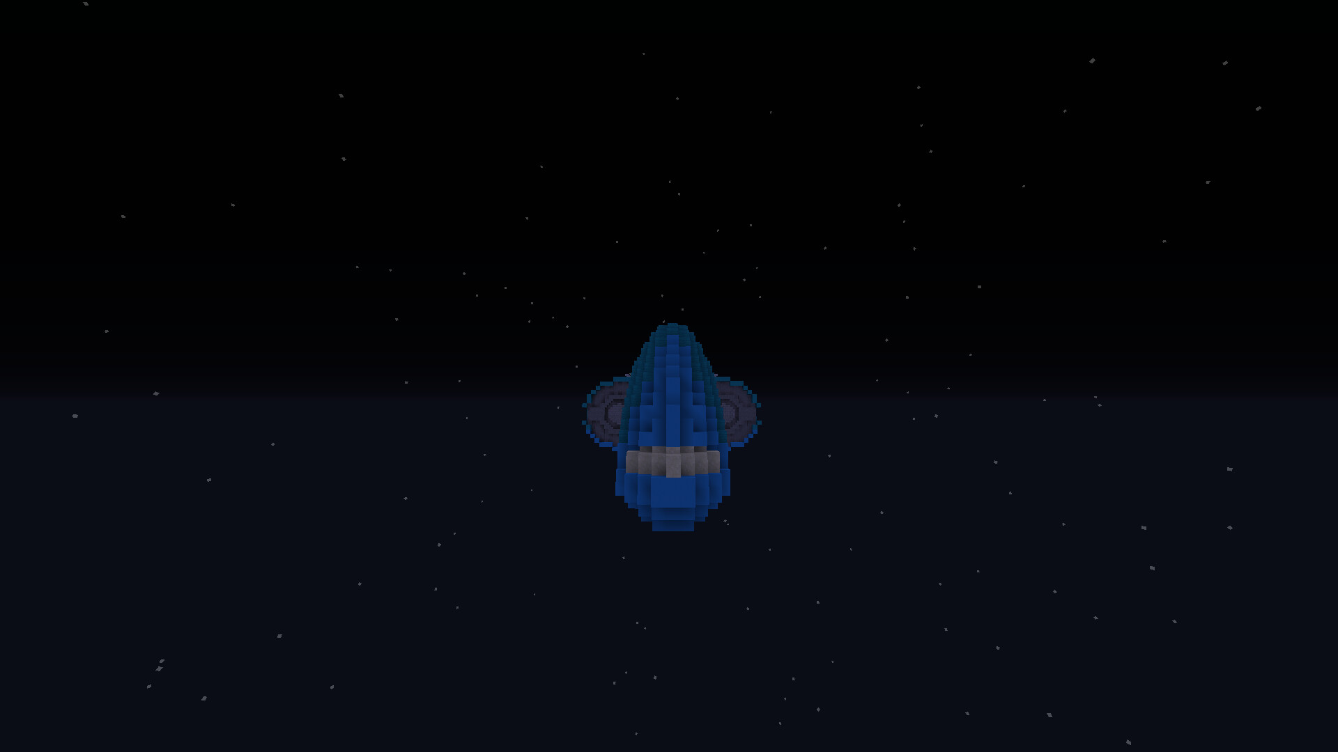 Space transport ship "Galaxy Blue" Minecraft Map