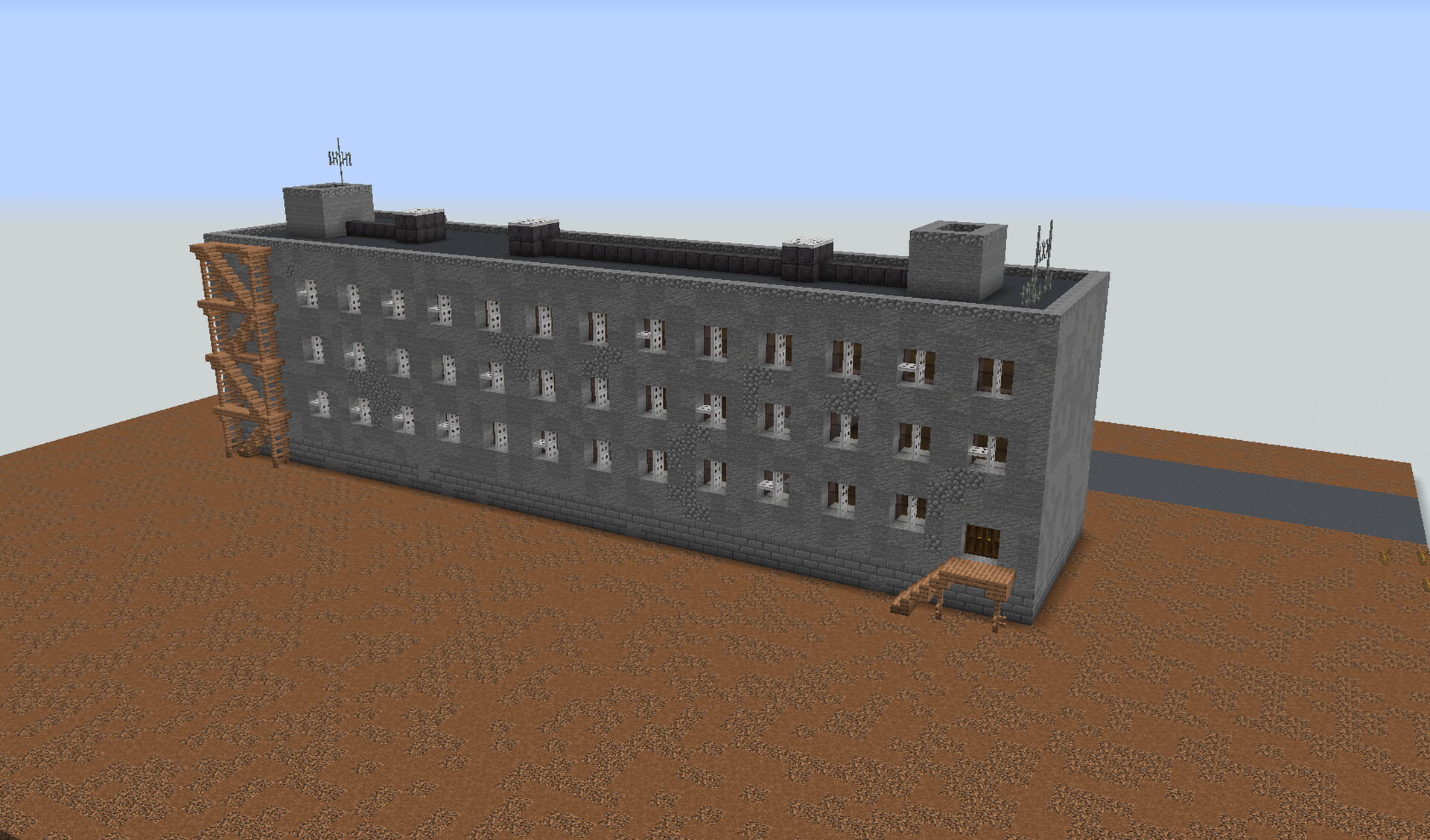 Siberian USSR housing Block (1:1) Minecraft Map