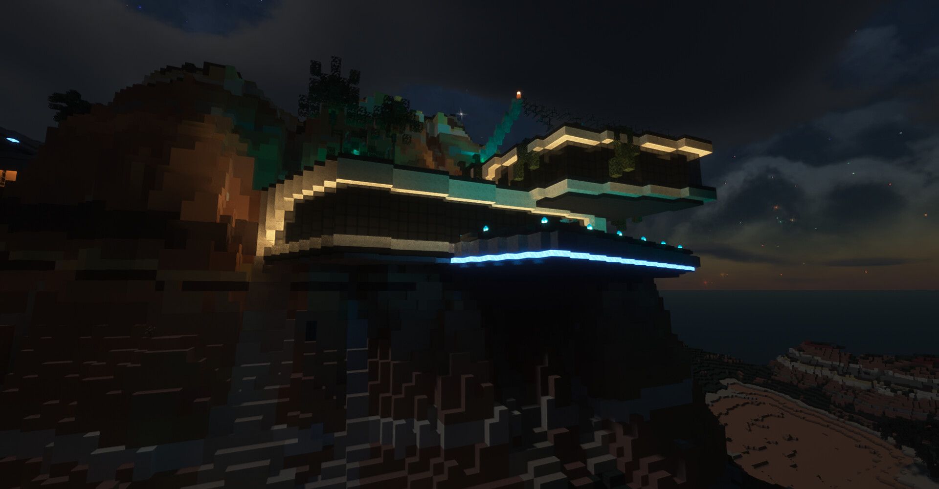 Modern Cliff House Minecraft Map