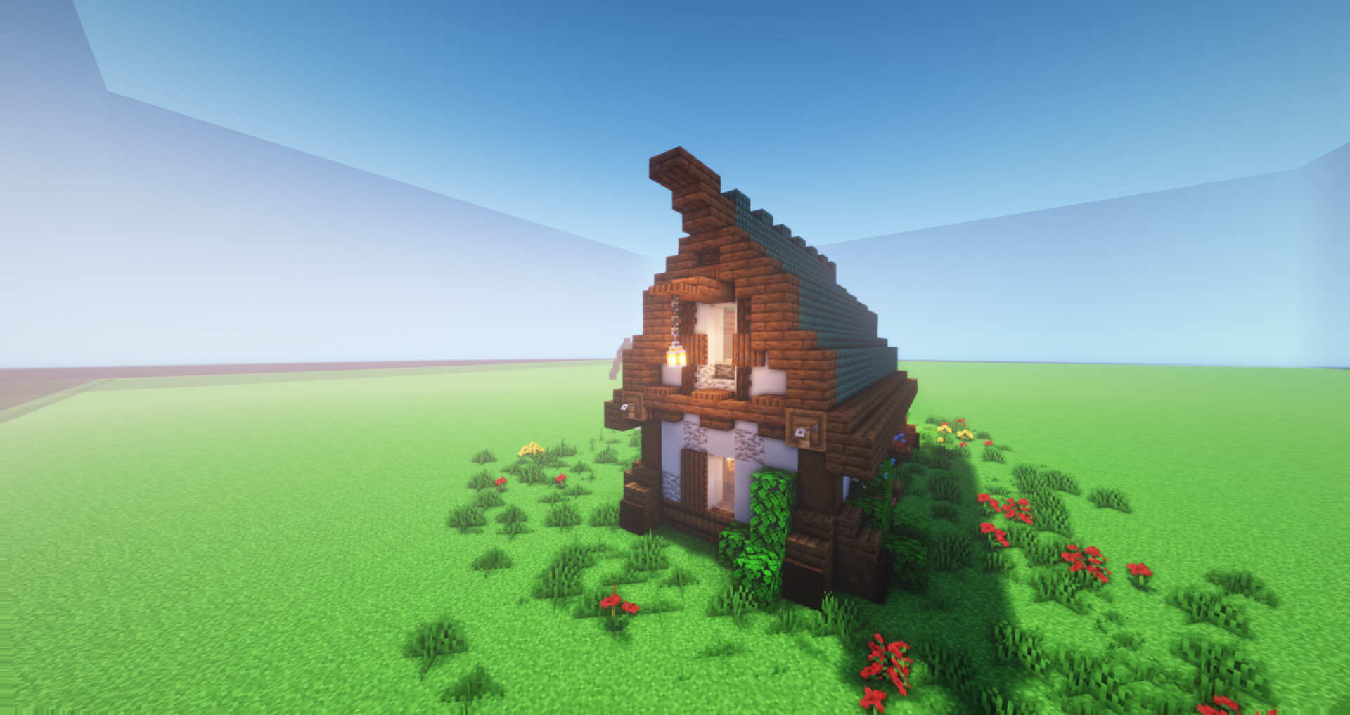 Simple Survival Spruce House Minecraft Map