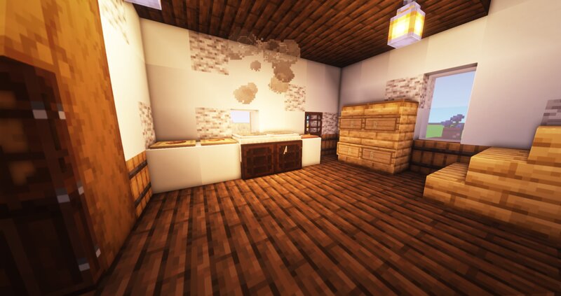 Simple Survival Spruce House Minecraft Map