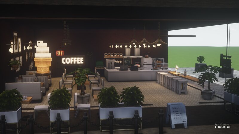 [Cocricot] Modern Cafe Restaurant #1 Minecraft Map