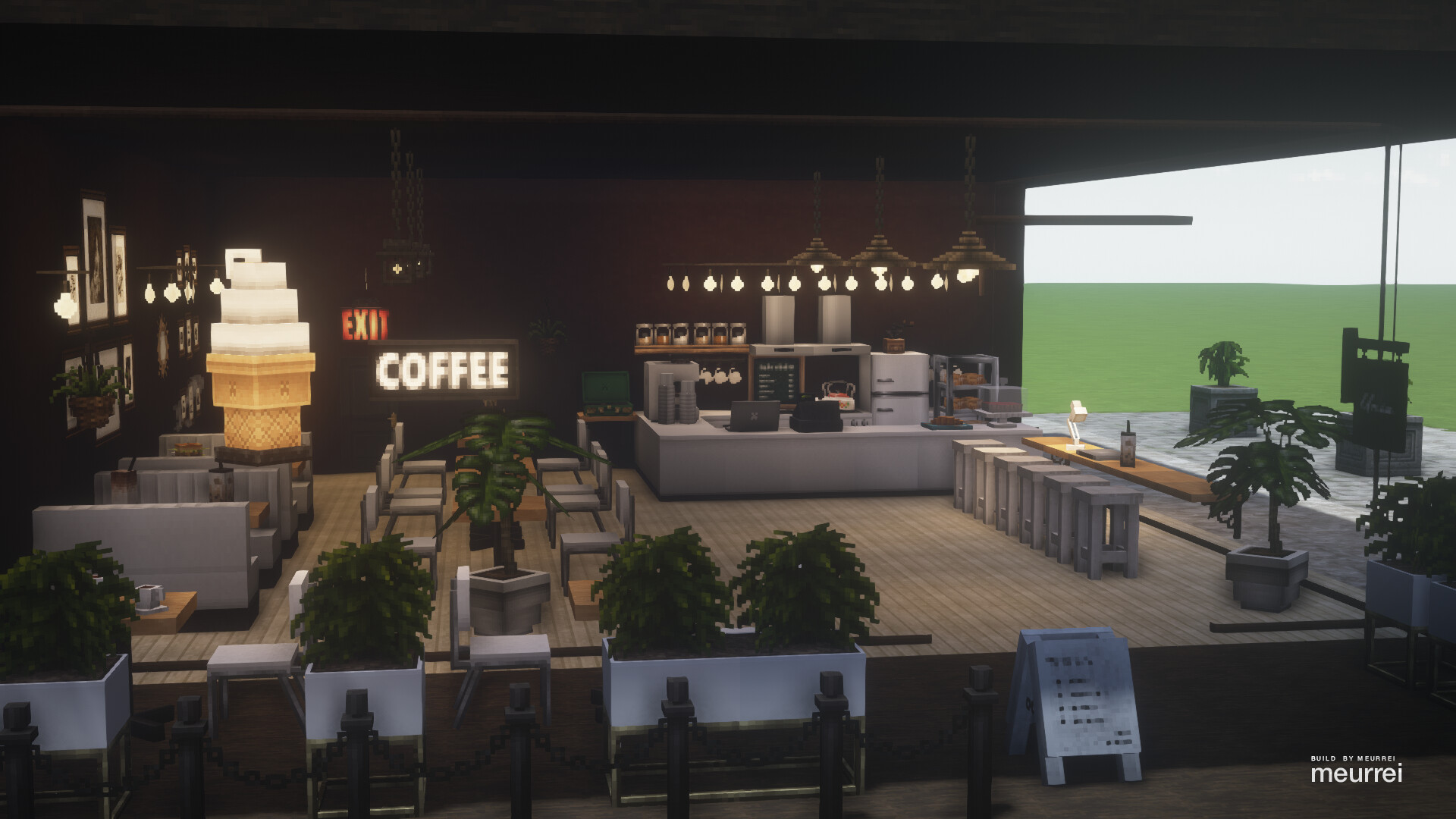 [Cocricot] Modern Cafe Restaurant #1 Minecraft Map