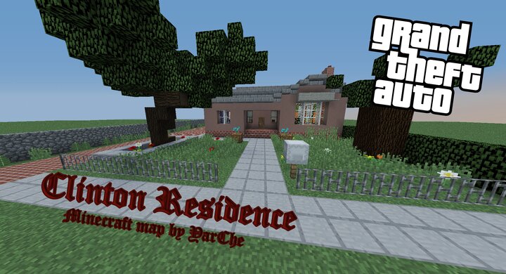 Clinton`s Residence -- Franklin's crib from GTA 5 Minecraft Map