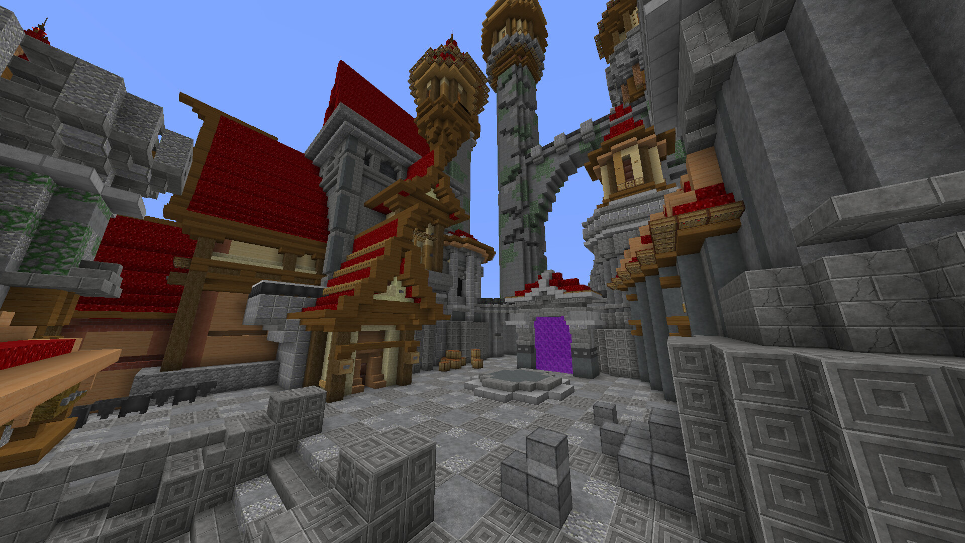 Medieval Server Hub Minecraft Map