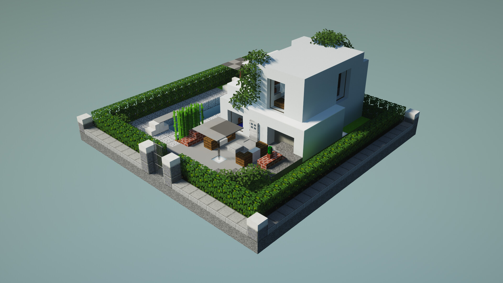 Small Modern House Minecraft Map