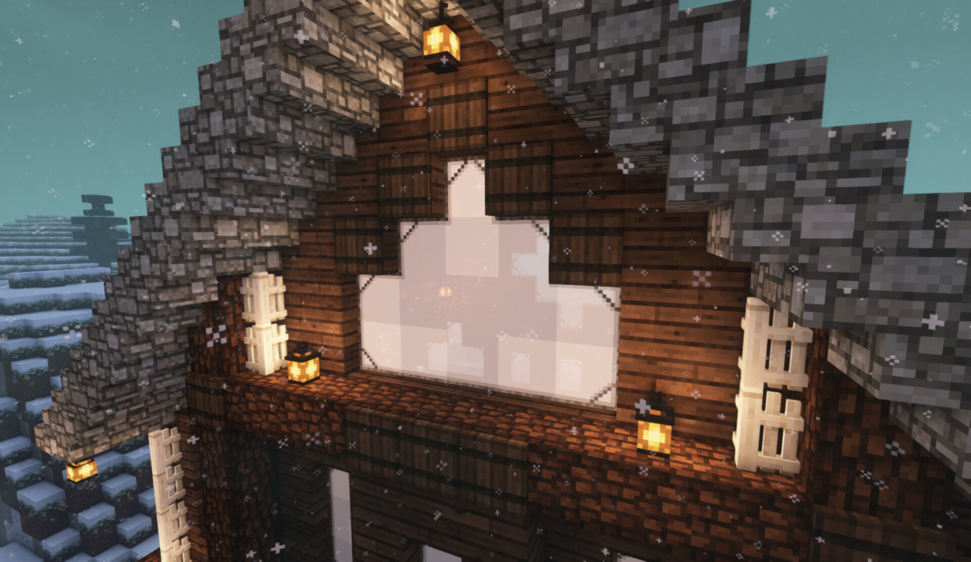 Winter/Christmas Survival House 🤍 Minecraft Map