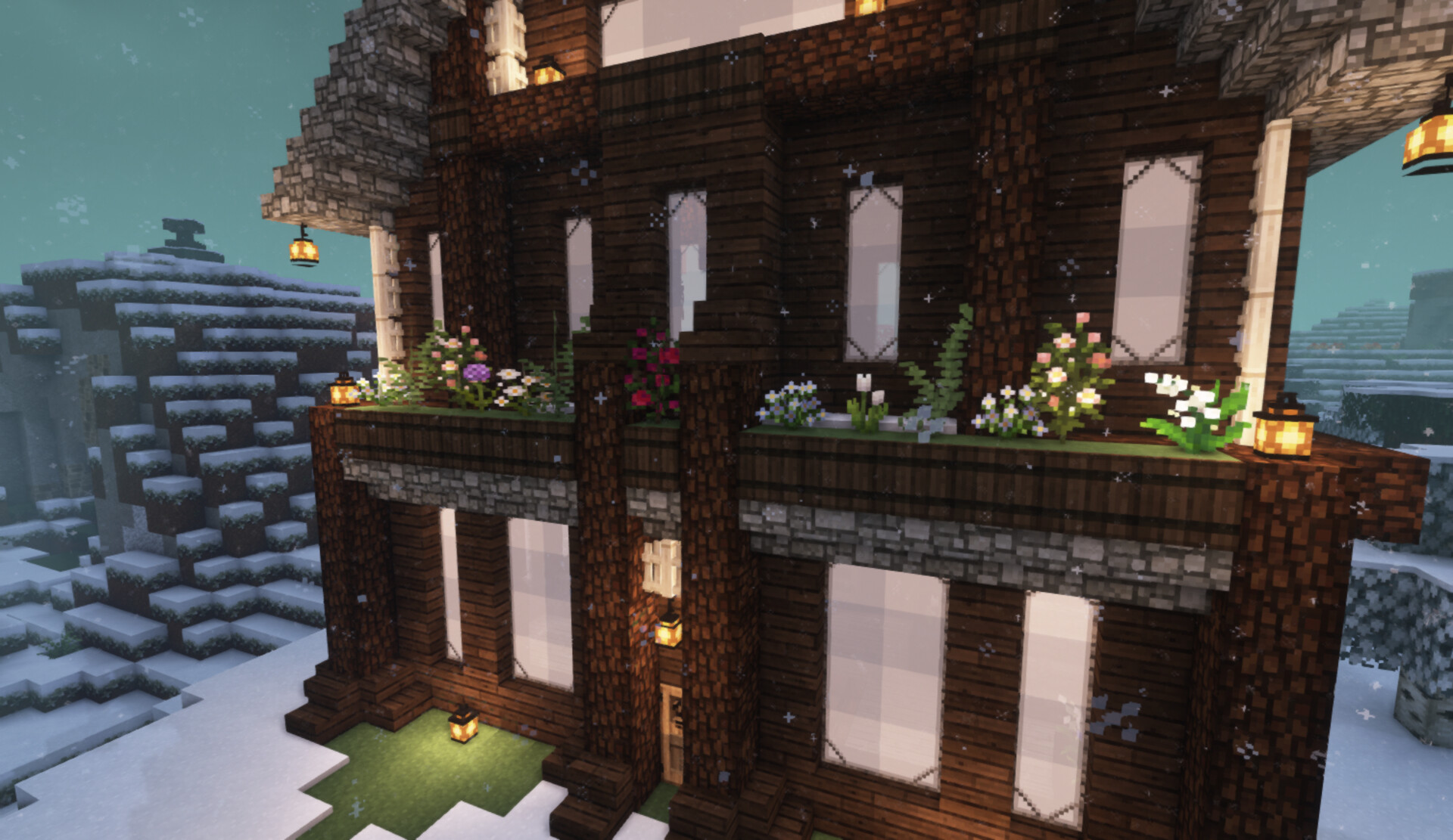 Winter/Christmas Survival House 🤍 Minecraft Map