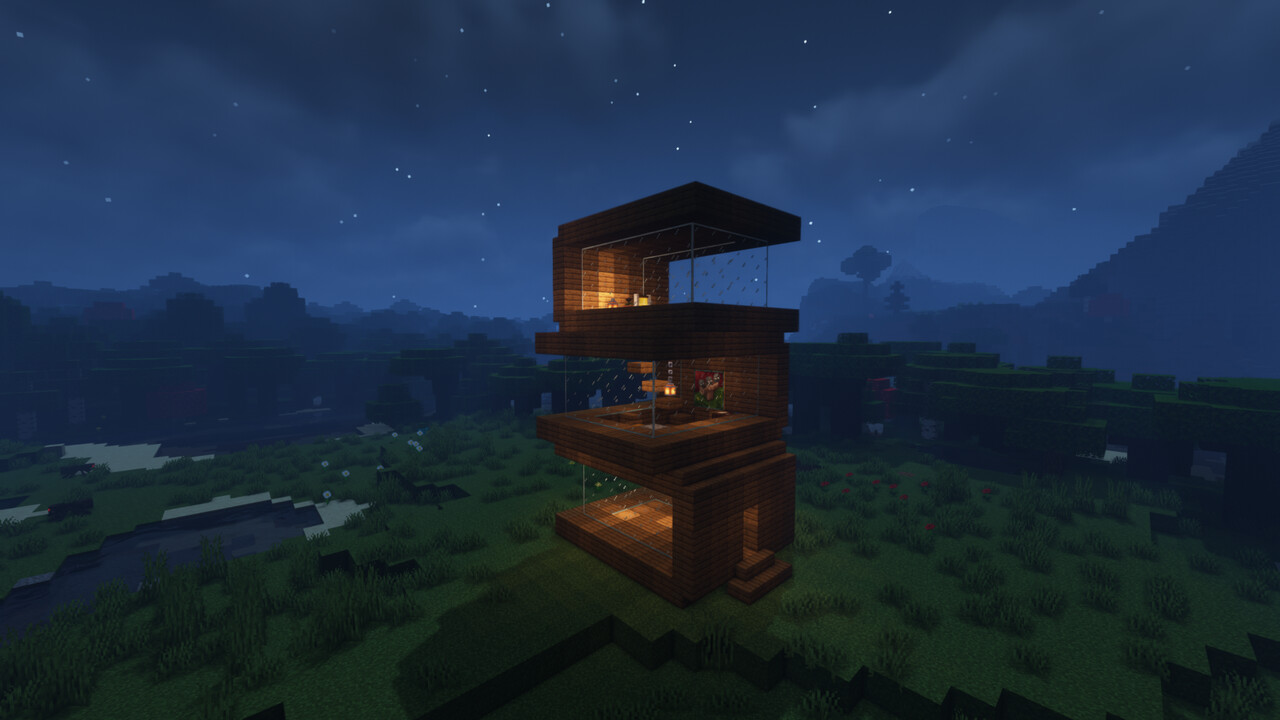 Peaceful and sweet 3-storey house Minecraft Map