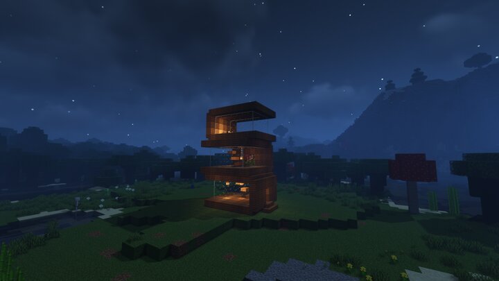 Peaceful and sweet 3-storey house Minecraft Map