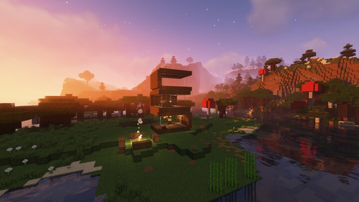 Peaceful and sweet 3-storey house Minecraft Map