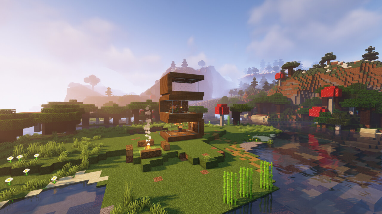 Peaceful and sweet 3-storey house Minecraft Map