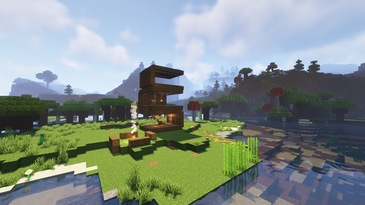 Peaceful and sweet 3-storey house Minecraft Map