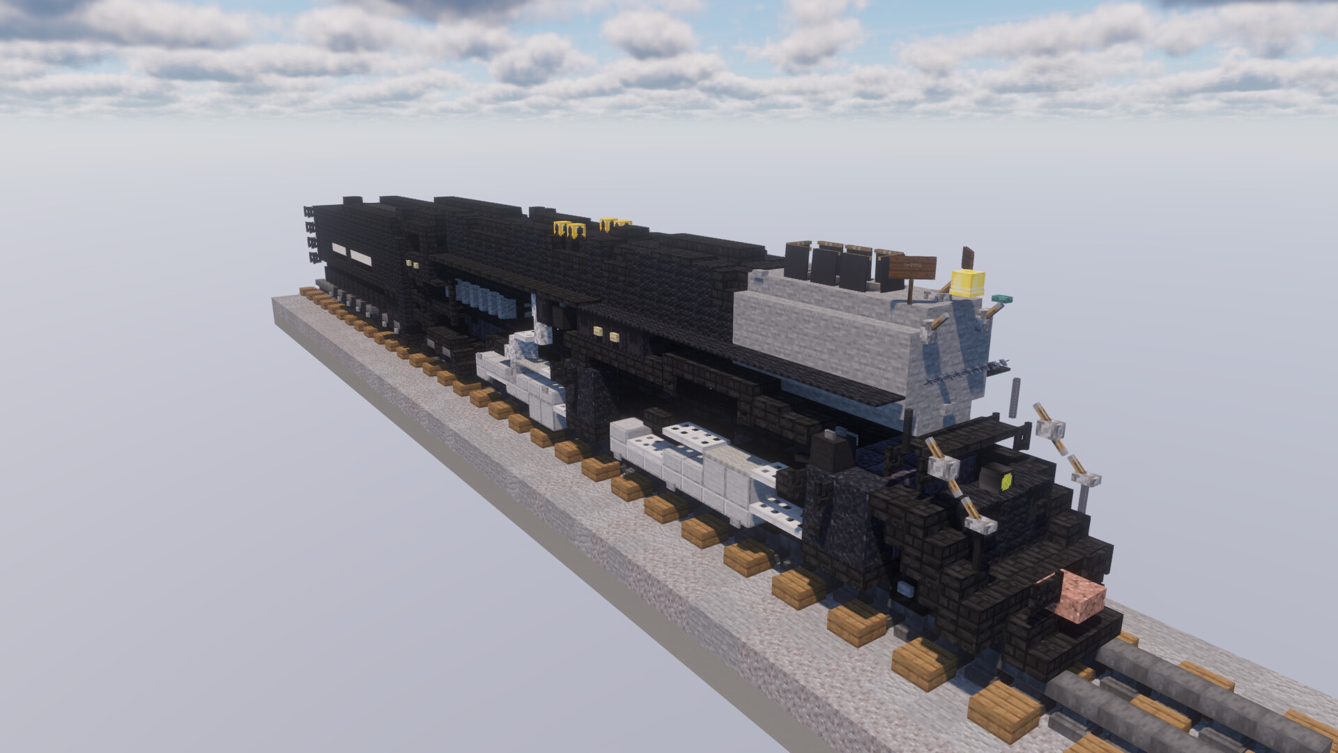 4664-5 Class Steam Locomotive Challenger #3952 1.5:1 Scale Minecraft Map