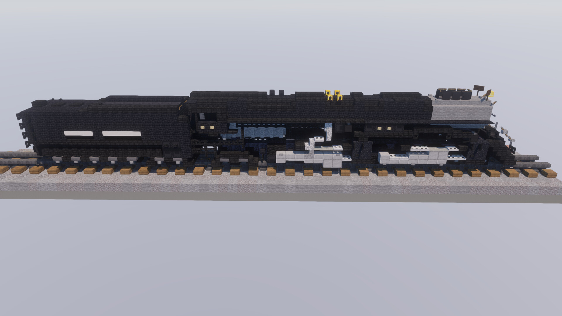 4664-5 Class Steam Locomotive Challenger #3952 1.5:1 Scale Minecraft Map