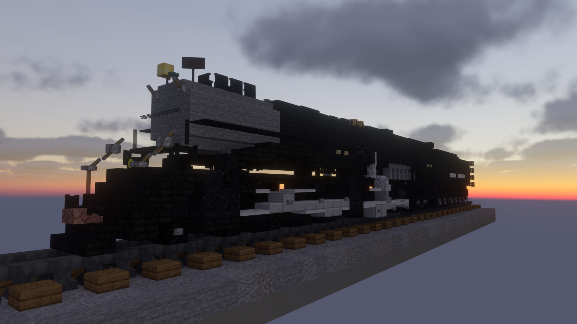 4664-5 Class Steam Locomotive Challenger #3952 1.5:1 Scale Minecraft Map