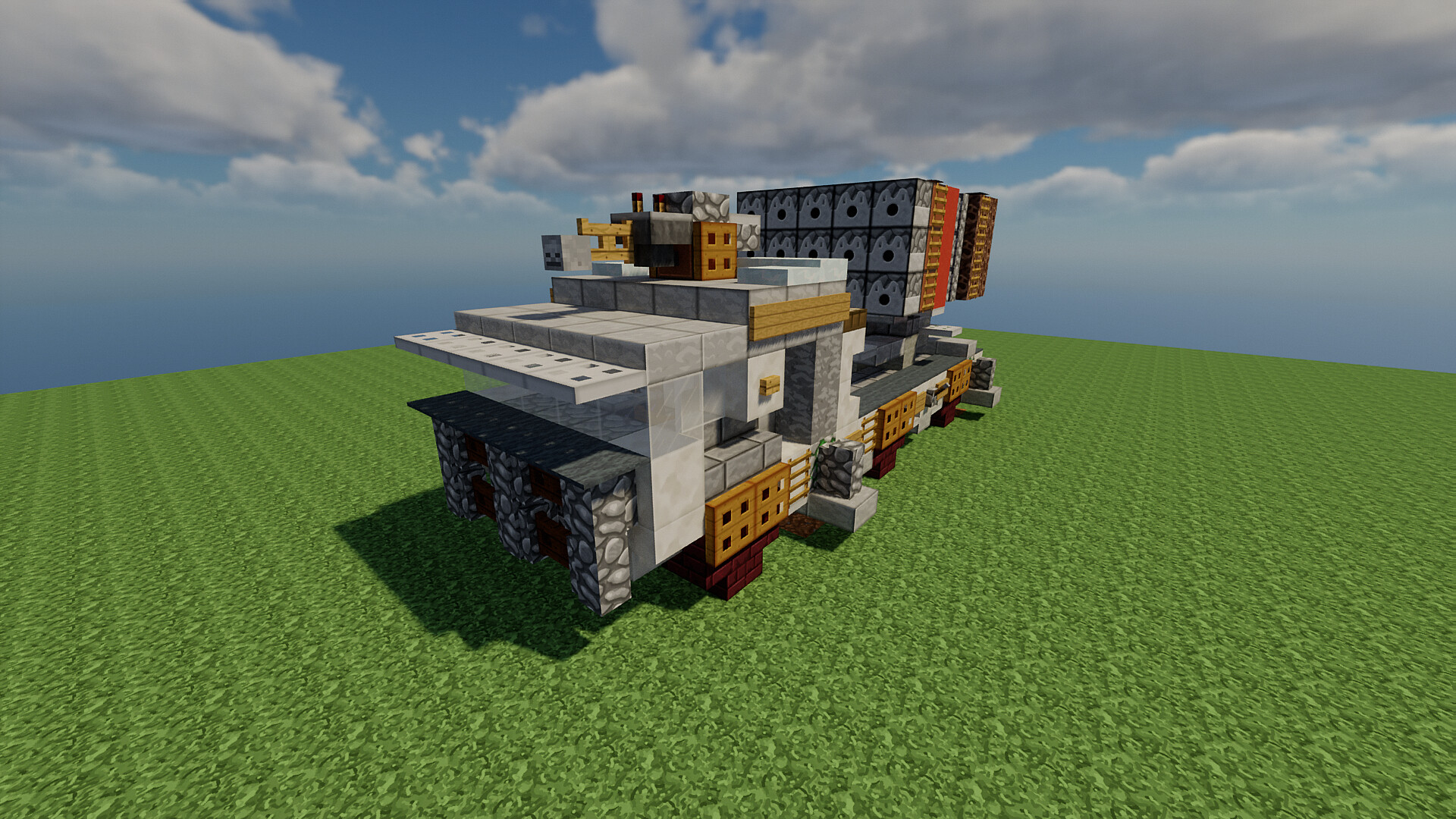MLRS-15-21 / Rocket launcher / Fictional / Schematic 1.12.2 Minecraft Map