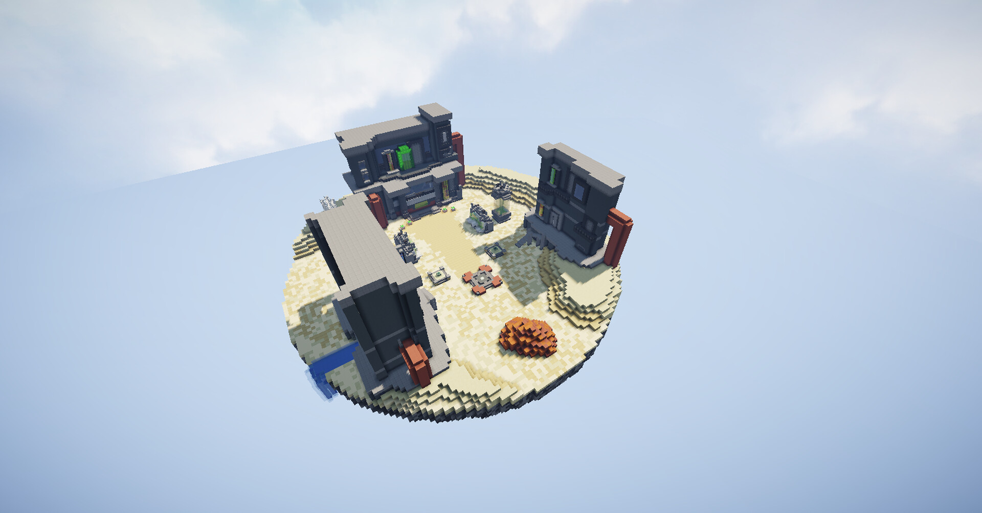Lobby SkyWars/BedWars RedrDevBuilds Free Minecraft Map