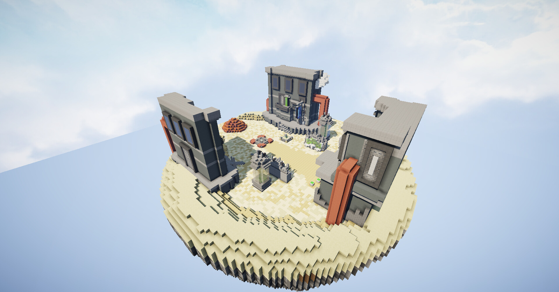 Lobby SkyWars/BedWars RedrDevBuilds Free Minecraft Map