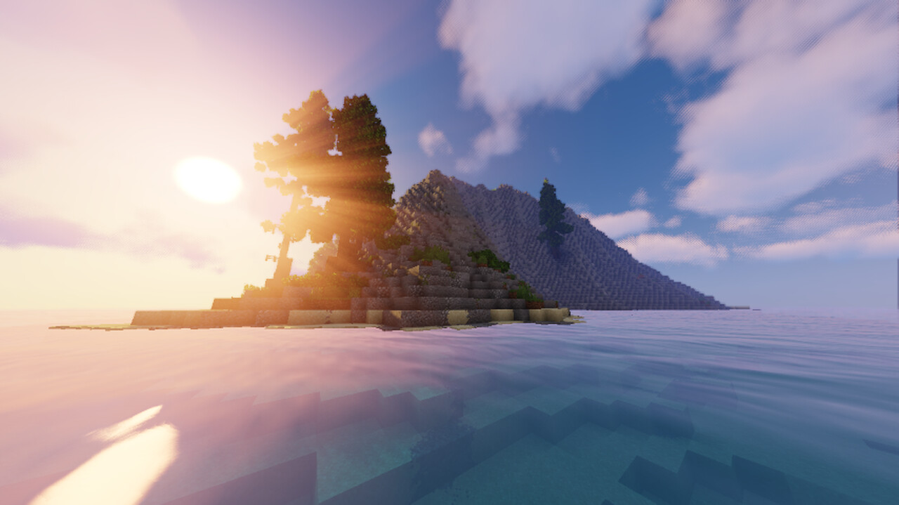 Sunrise Island 1024x1024 Island Map Minecraft Map