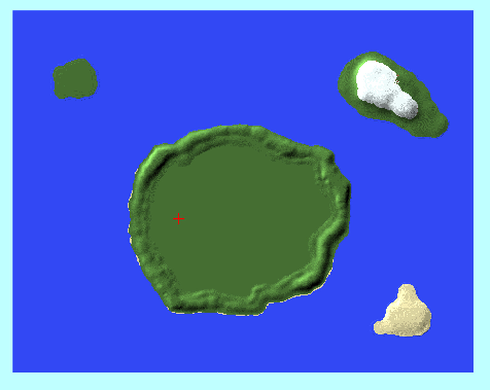 Island building flat terrain Minecraft Map