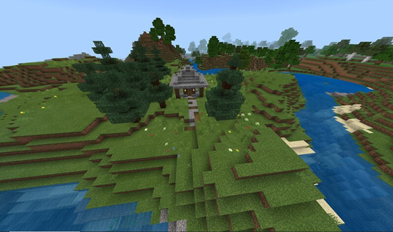 Spruce village Minecraft Map