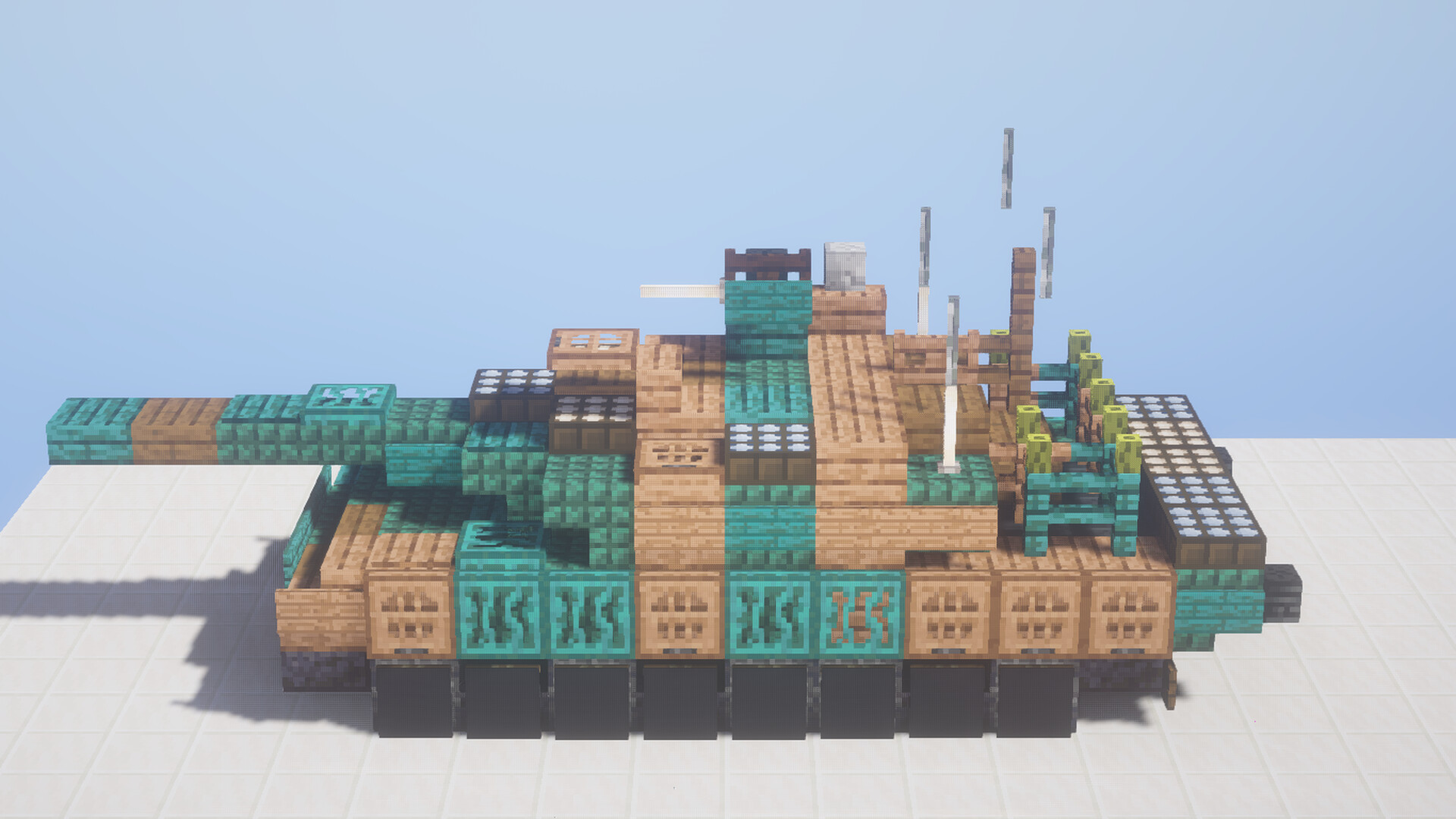 Type 10 - Japan 4th generation MBT, 1.5:1 scale Minecraft Map