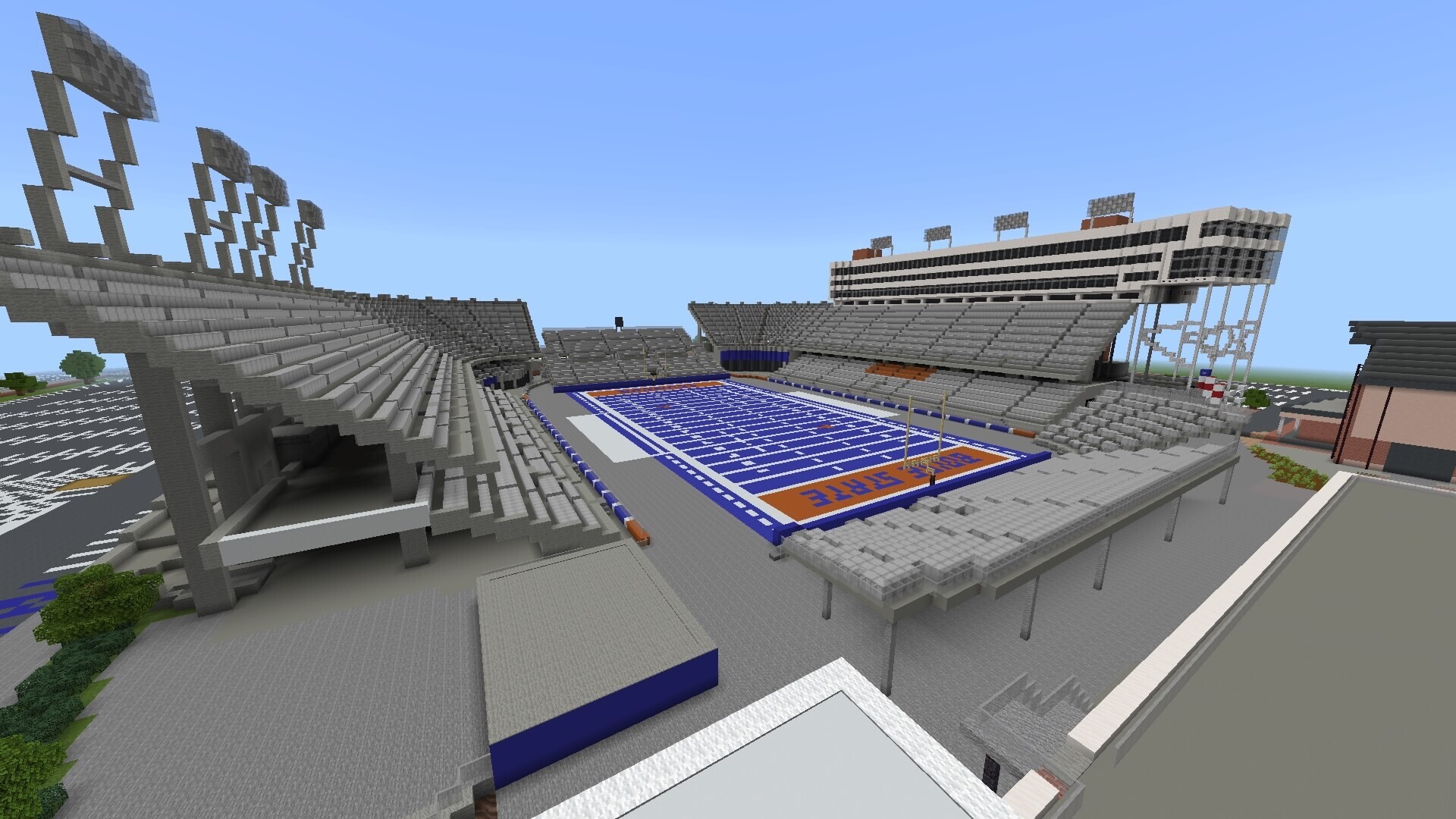 Albertsons Stadium (Boise State) Boise, Idaho Minecraft Map