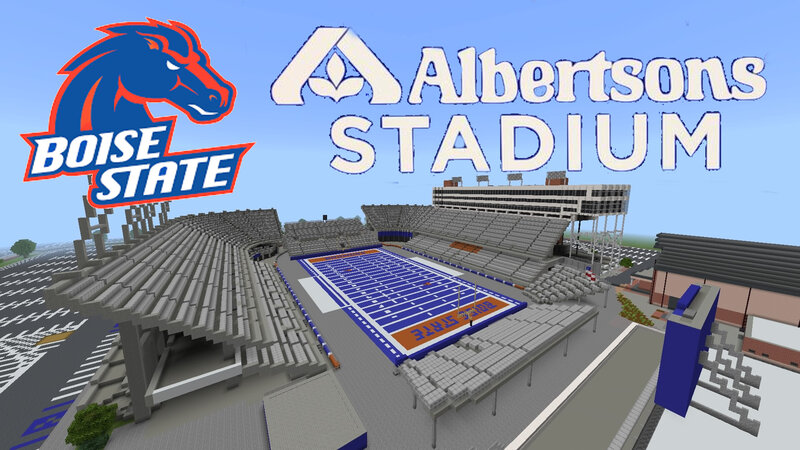 Albertsons Stadium (Boise State) Boise, Idaho Minecraft Map