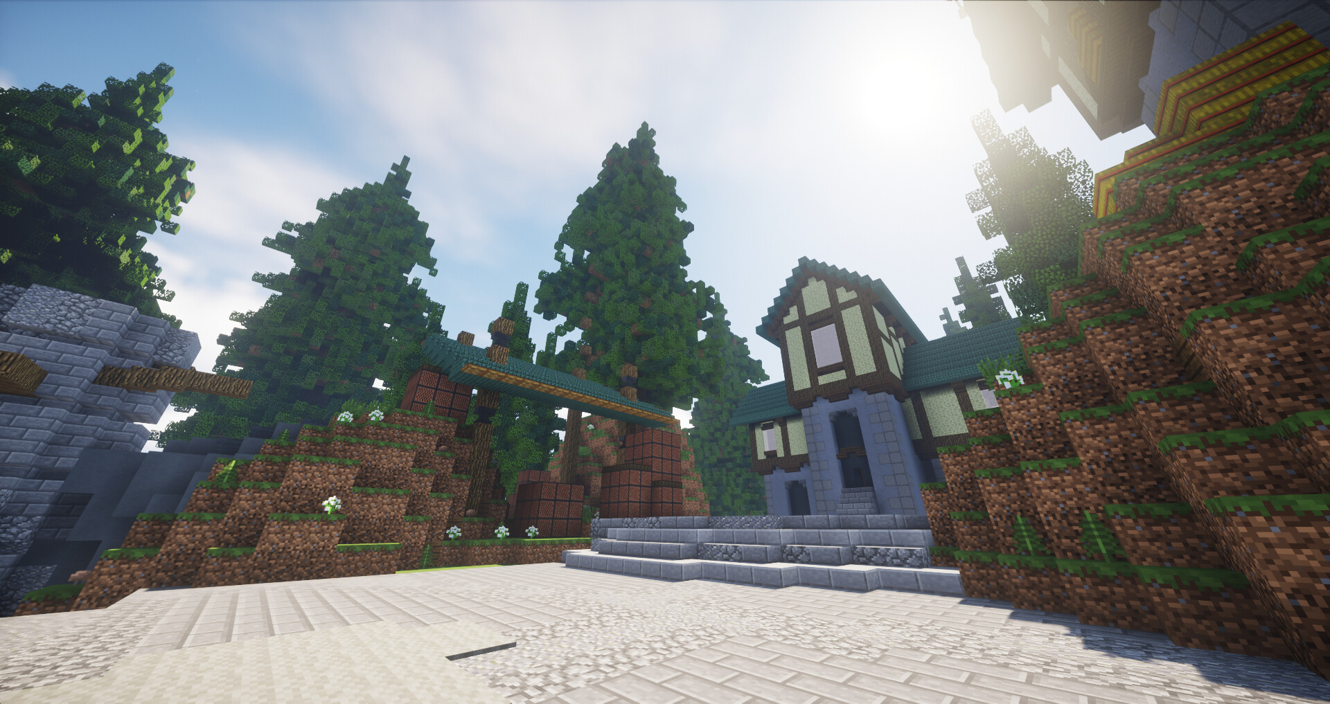 Medieval Village Hub | 1.8+ Minecraft Map