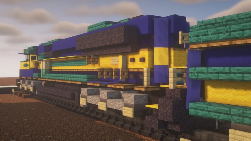 Alaska Railroad - EMD SD70MAC + Baggage Car Minecraft Map