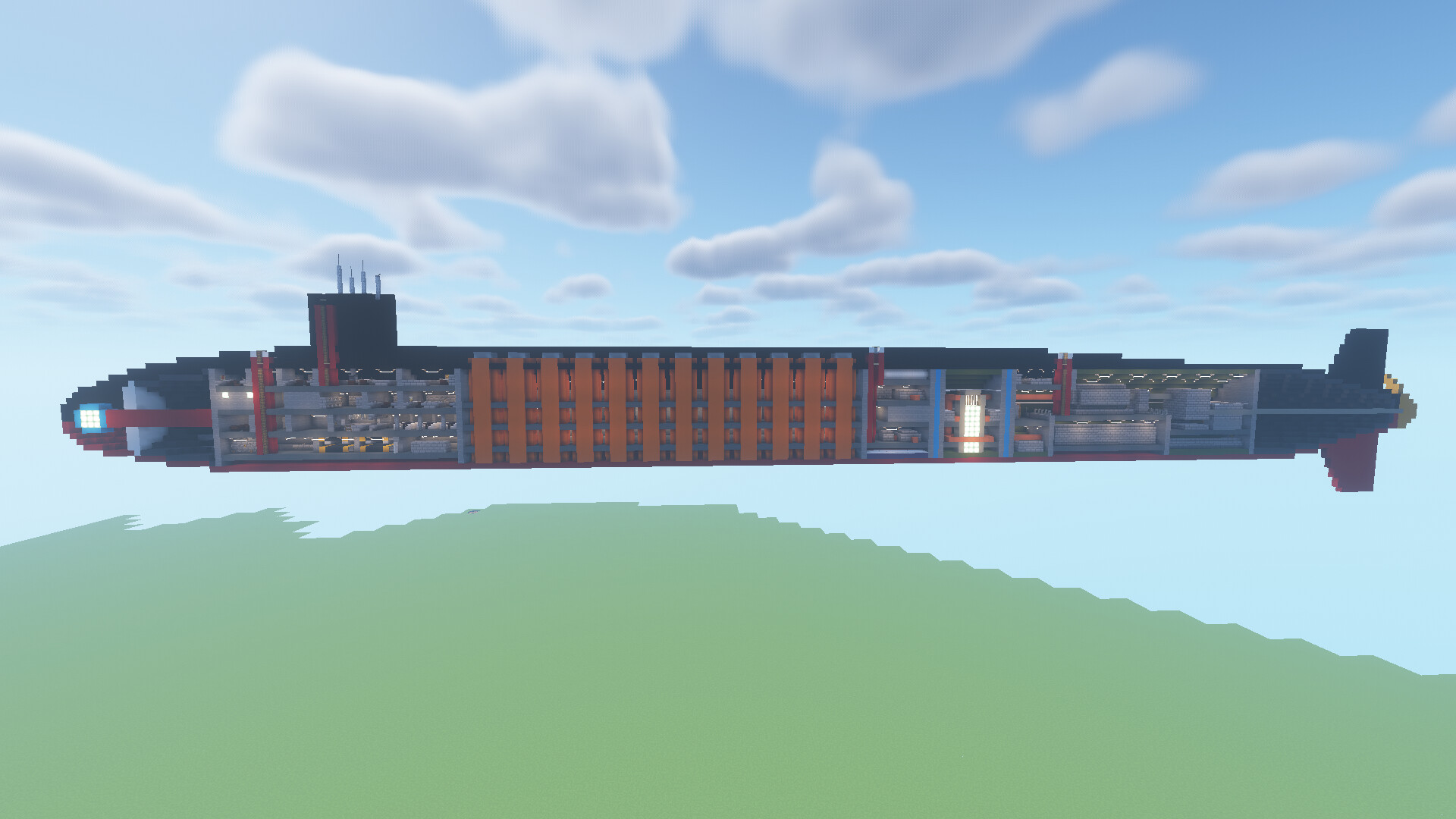 Ohio Class Ballistic Missile Submarine Full Interior Minecraft Map