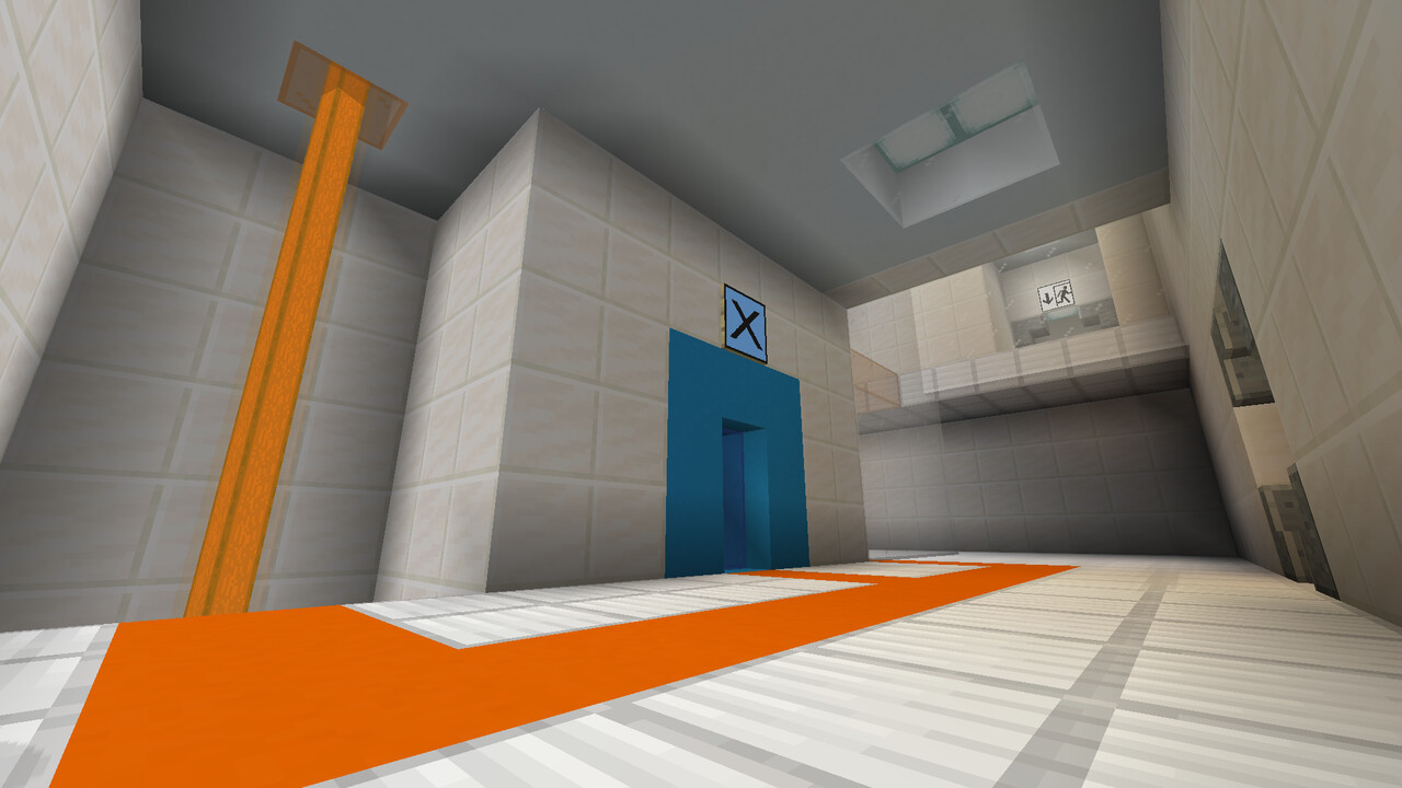 *Minecraft* CUBES -Part1- Puzzemap in Portal Style Minecraft Map