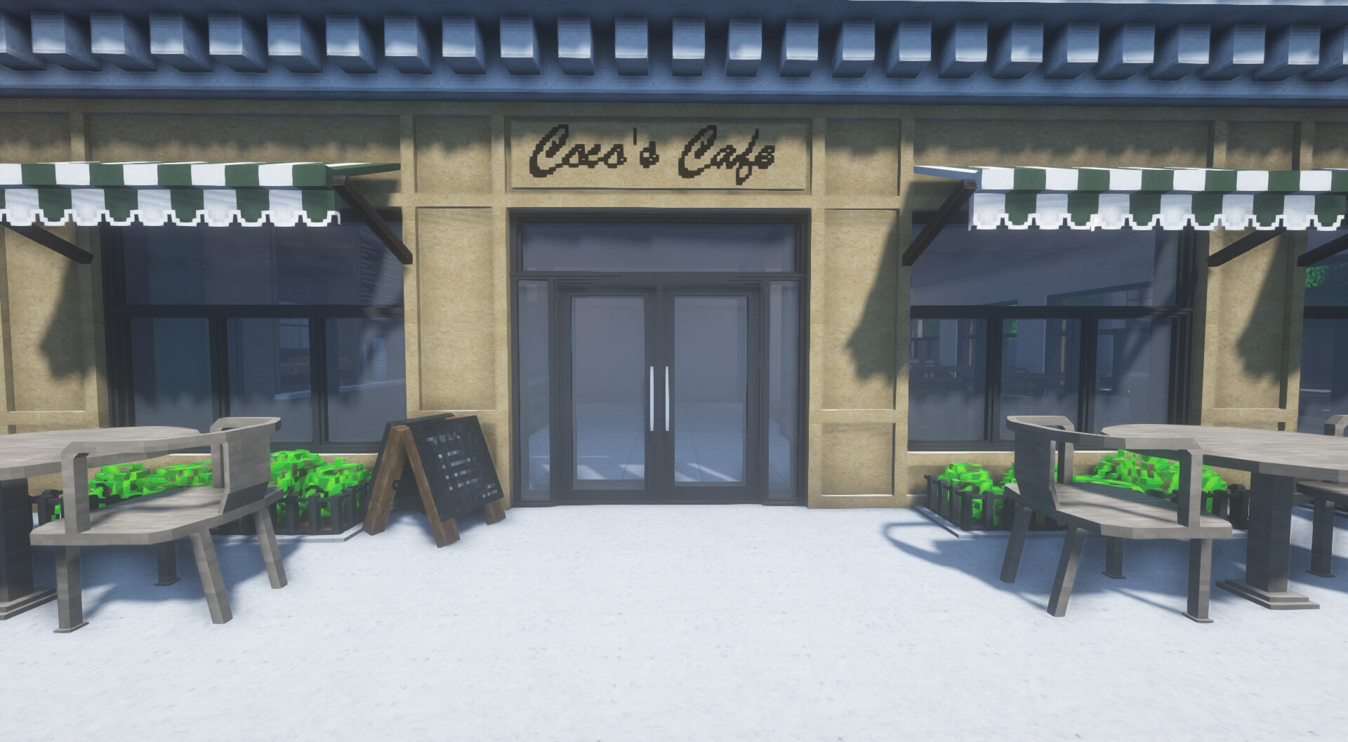 Mod Cafe Build LittleTiles Minecraft Map