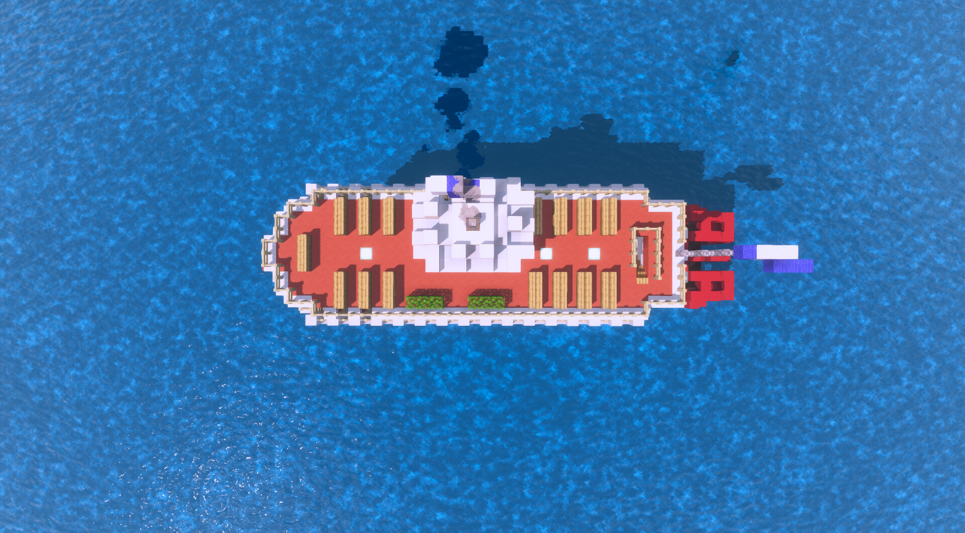Paddle steamer Minecraft Map