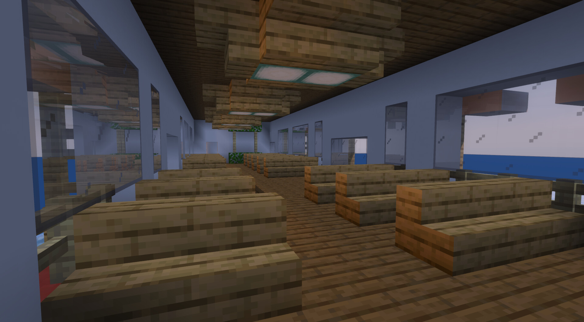 Paddle steamer Minecraft Map