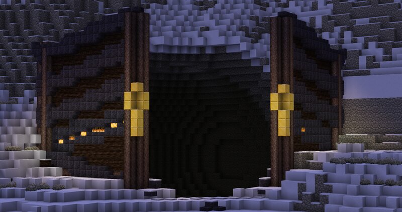 White Skull Dungeon Entrance Minecraft Map