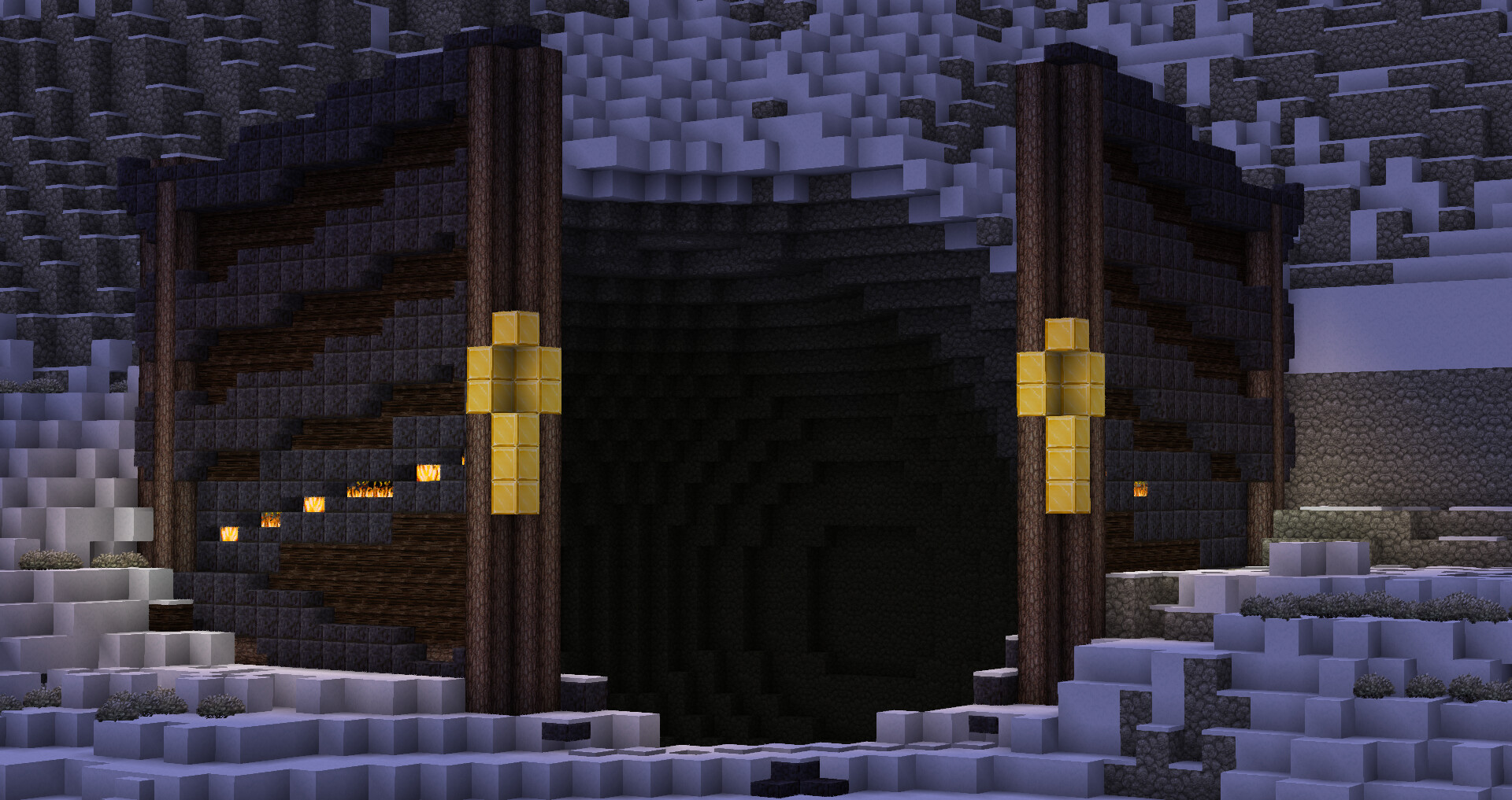 White Skull Dungeon Entrance Minecraft Map