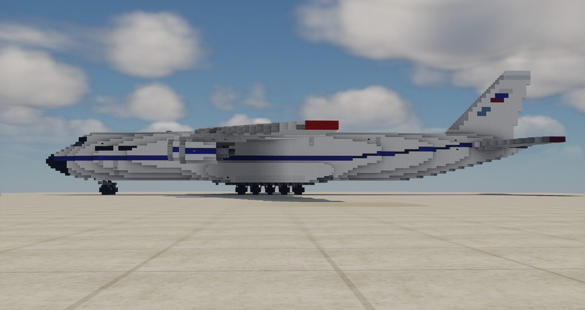 Antonov An-124 "Ruslan" 1.5:1 Scale Minecraft Map