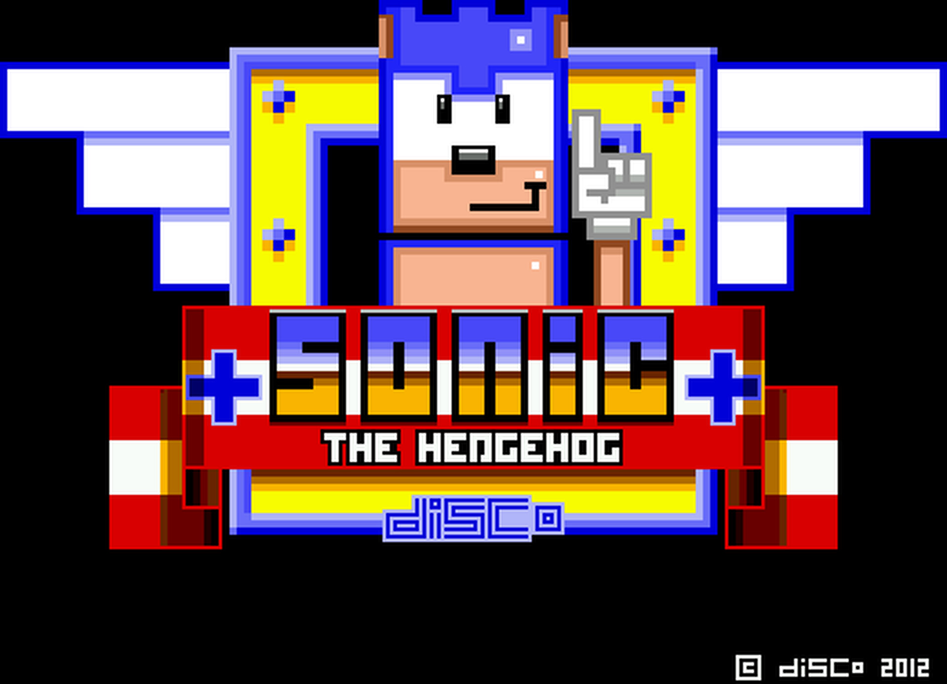 Sonic parkour map credits to disc Minecraft Map