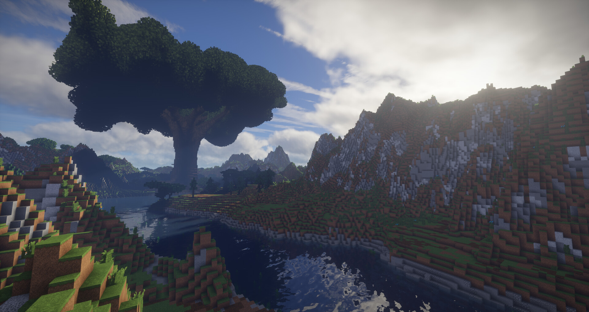 Forest of Trukamuru - Giant Tree in mountainous forest Minecraft Map