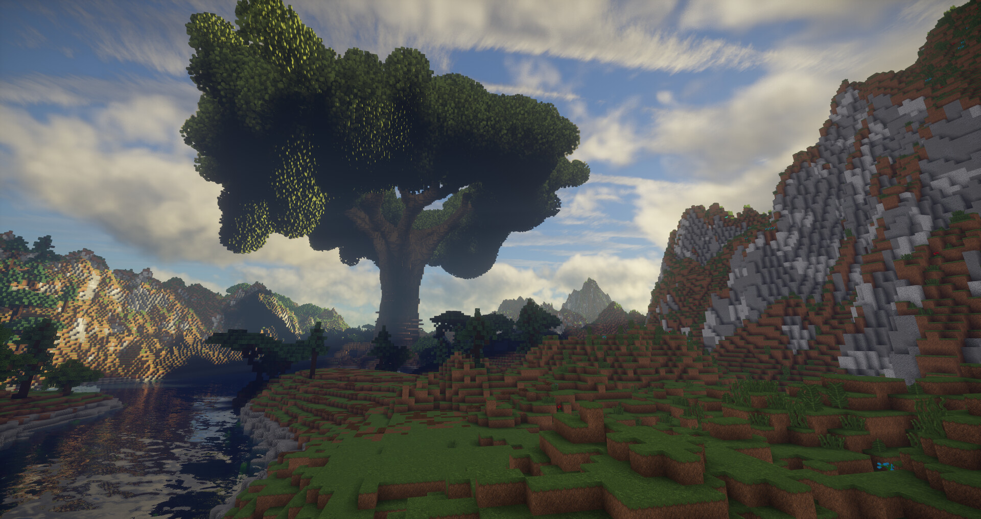 Forest of Trukamuru - Giant Tree in mountainous forest Minecraft Map