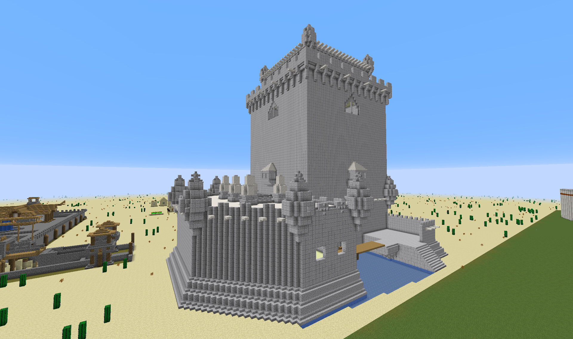 Age of Empires II - Portuguese Wonder "Torre de Belém" Minecraft Map