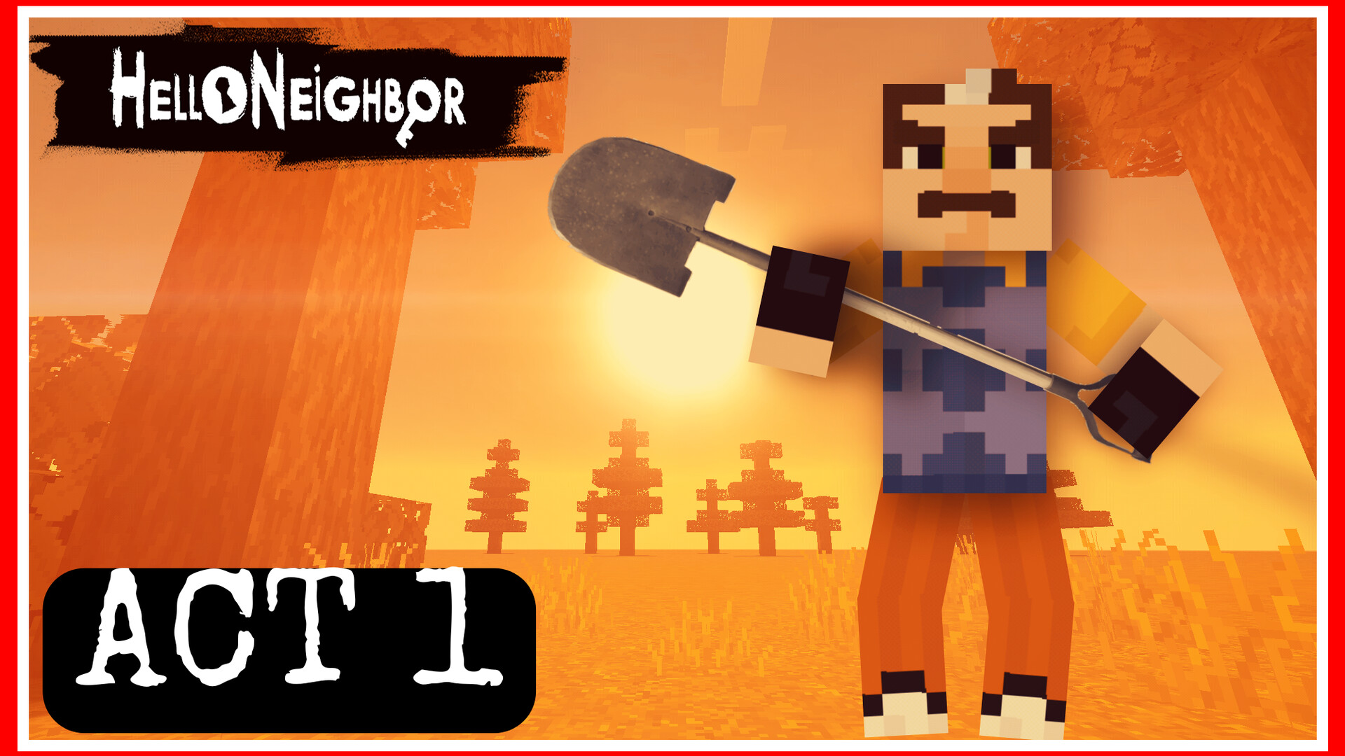 Hello Neighbor act 1 Minecraft Map