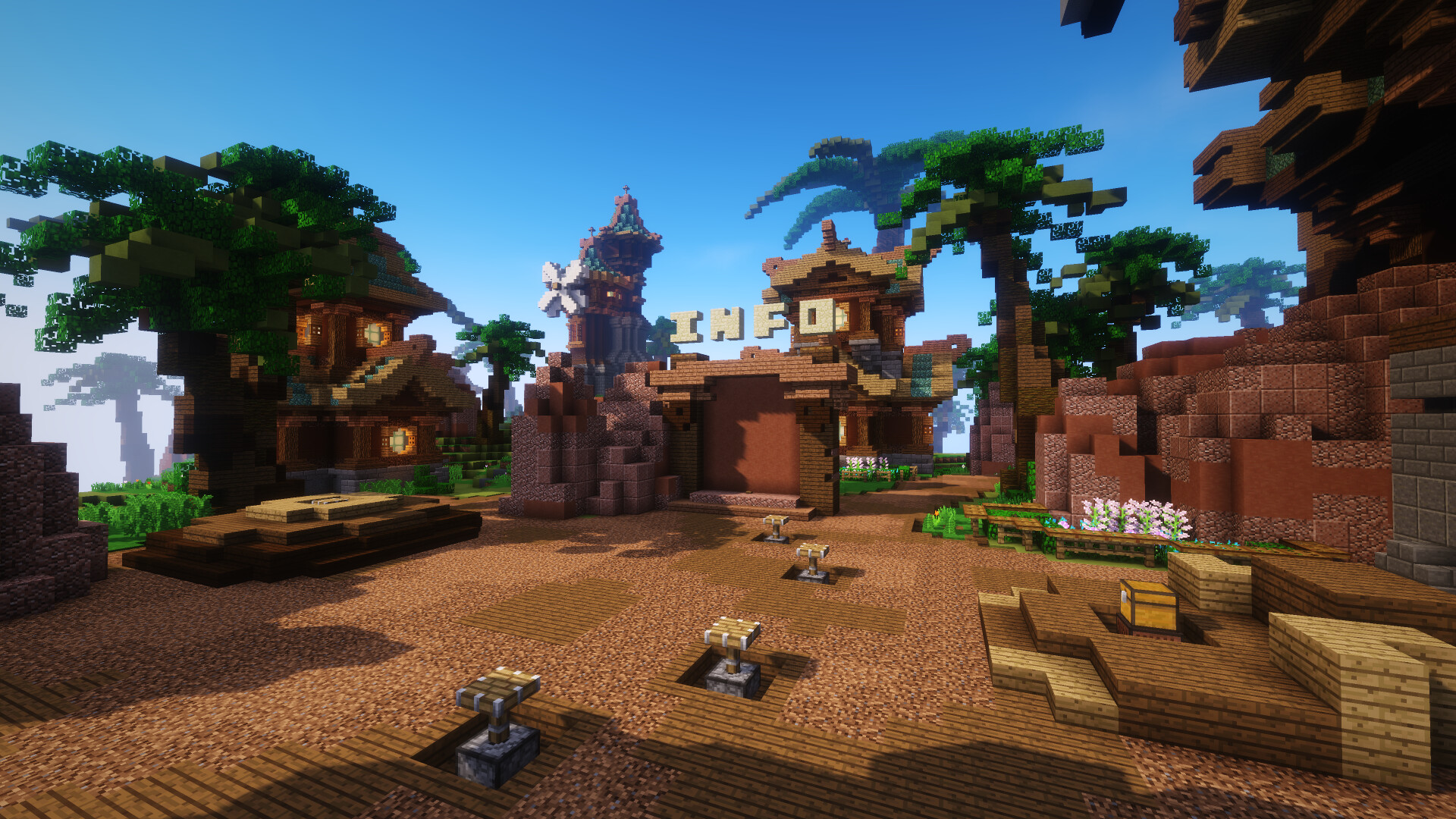 BedWars Tropical Hub 300x300 Lobby Minecraft Map