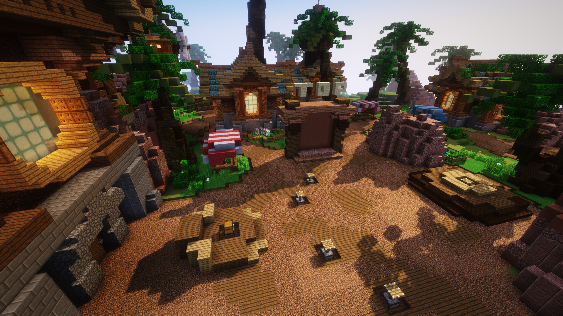 BedWars Tropical Hub 300x300 Lobby Minecraft Map