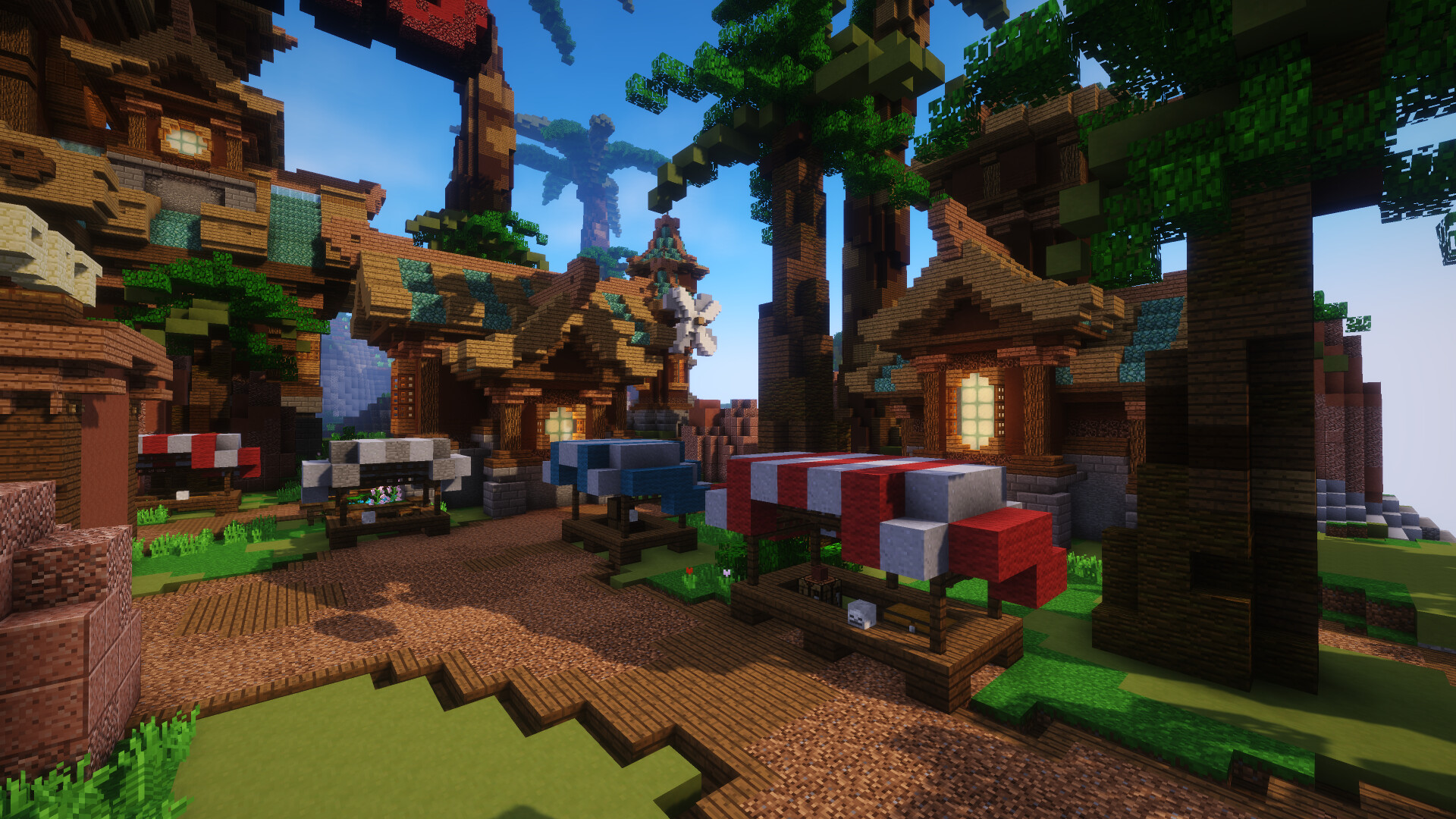 BedWars Tropical Hub 300x300 Lobby Minecraft Map