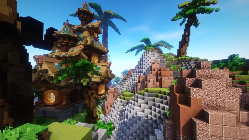 BedWars Tropical Hub 300x300 Lobby Minecraft Map