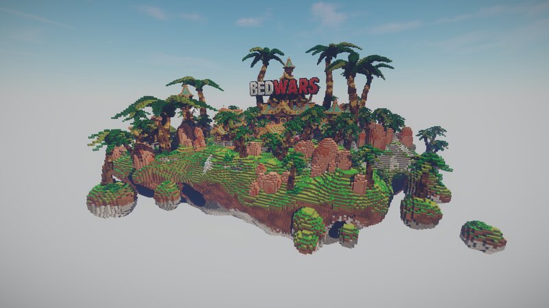 BedWars Tropical Hub 300x300 Lobby Minecraft Map