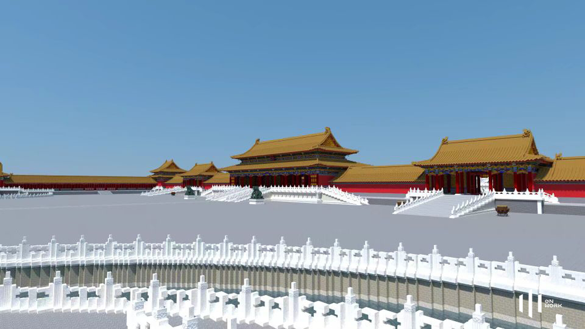 Central Axis of Beijing Imperial City (Qing Dynasty) Minecraft Map
